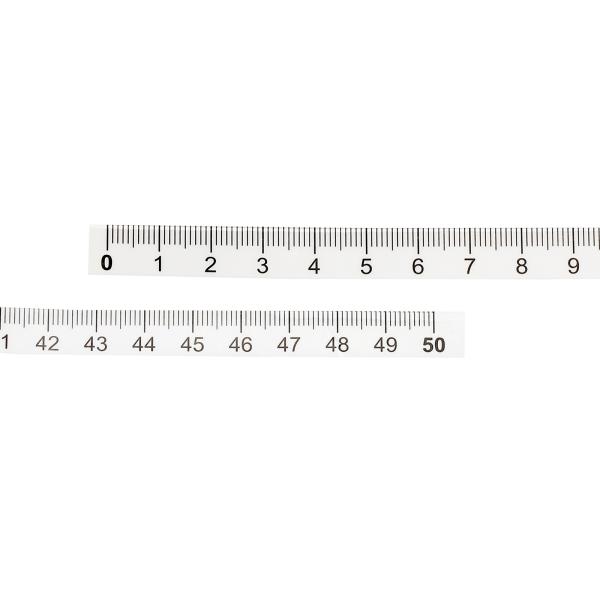 【本商品は海外出荷】お届けは通常20-30日を頂いております。サイズ：カラー：透明；素材：コーティング紙；計測範囲：0cm-50cm；幅：1cm / 0.4"；パッケージリスト：粘着定規10本利点：裏テープ定規には、センチメートル単位で正確...