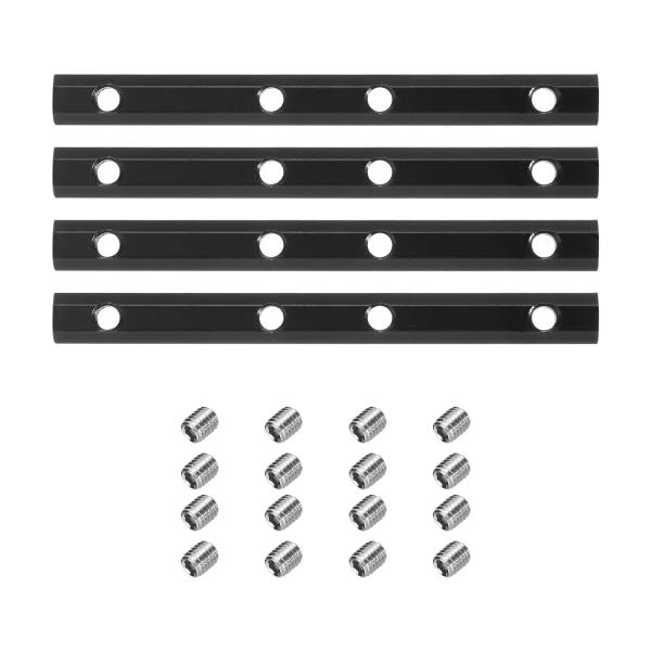 【本商品は海外出荷】お届けは通常20-30日を頂いております。仕様：ネジサイズ：M5 x 0.8；全体サイズ：100x9.5x4.6 mm/4x0.4x0.2 "（長さ×幅×高さ）；パッケージにはストレートラインコネクター4個、ネジ16個が...