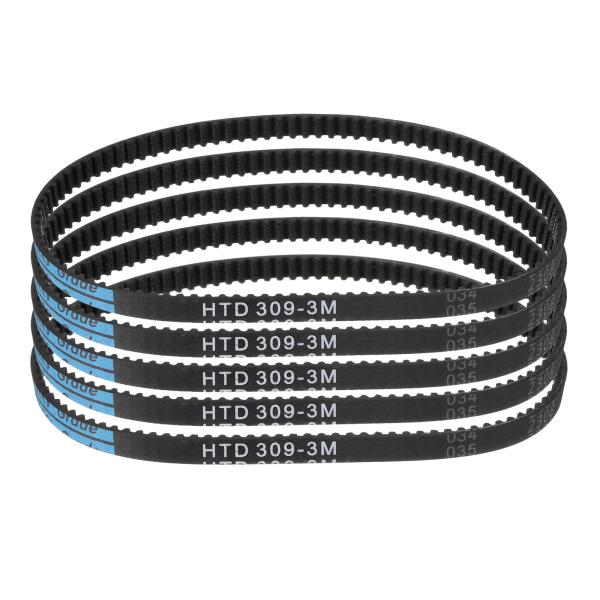 【本商品は海外出荷】お届けは通常20-30日を頂いております。サイズ: H TD3 m（ハイトルクドライブ）タイミングベルト、ピッチ長309mm、幅6mm、高さ2.4mm。曲線形状でより優れたパワー伝達と滑りのリスクを低減します。ベルト素材...