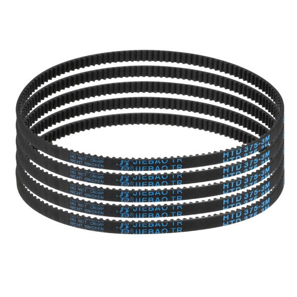 【本商品は海外出荷】お届けは通常20-30日を頂いております。サイズ: H TD3 m（ハイトルクドライブ）タイミングベルト、ピッチ長375mm、幅6mm、高さ2.4mm。曲線形状でより優れたパワー伝達と滑りのリスクを低減します。ベルト素材...