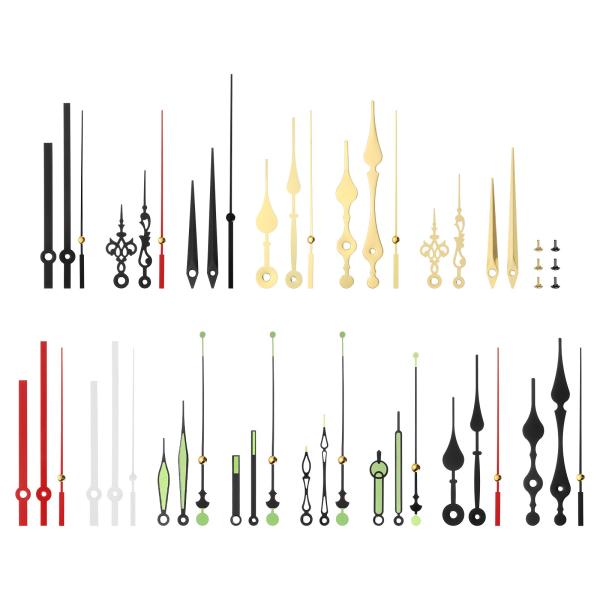 【本商品は海外出荷】お届けは通常20-30日を頂いております。素材：アルミニウム、パッケージリスト:16セット 時計針キット利点：1.ミュート時計機構:時計の針は超静音スキャン設計を採用しており、睡眠のための静かな環境を提供します。時間精度...