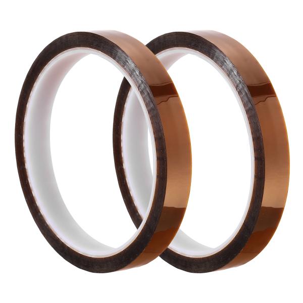 【本商品は海外出荷】お届けは通常20-30日を頂いております。幅: 12mm / 0.47"; 長さ: 約33 m / 108ft; 素材: 耐久性のあるポリイミドとシリコン。片面自己粘着設計。 高温耐熱 約280℃ / 550?。ウェーブ...