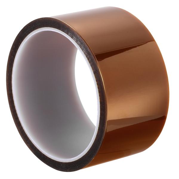 【本商品は海外出荷】お届けは通常20-30日を頂いております。幅: 50mm / 0.47"; 長さ: 約23 m / 75ft; 素材: 耐久性のあるポリイミドとシリコーン。片面自己粘着設計。 高温耐熱 約280℃ / 550?。ウェーブ...