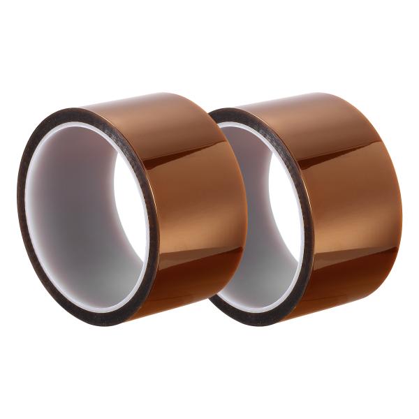 【本商品は海外出荷】お届けは通常20-30日を頂いております。幅: 50mm / 0.47"; 長さ: 約33 m / 108ft; 素材: 耐久性のあるポリイミドとシリコーン。片面自己粘着設計。 高温耐熱 約280℃ / 550?。ウェー...