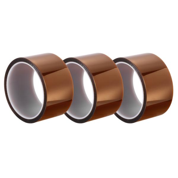 【本商品は海外出荷】お届けは通常20-30日を頂いております。幅: 50mm / 0.47"; 長さ: 約33 m / 108ft; 素材: 耐久性のあるポリイミドとシリコン。片面自己粘着設計。 高温耐熱 約280℃ / 550?。ウェーブ...