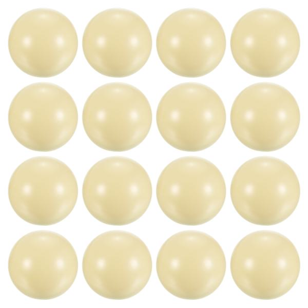 【本商品は海外出荷】お届けは通常20-30日を頂いております。カラー：ホワイト；素材：レジン；プールボール直径：57.2 mm / 2.25"；パッキングリスト：レギュレーションサイズ ホワイトプールボール 16個セット利点：交換用ビリヤー...