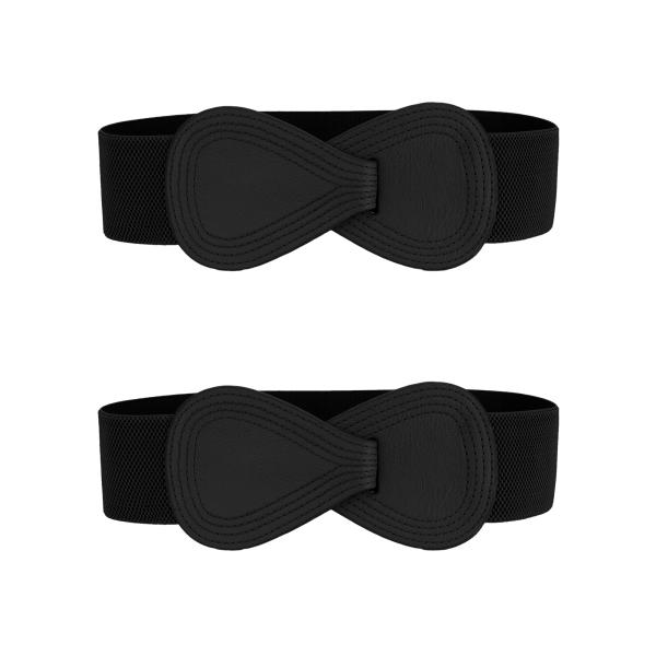 【本商品は海外出荷】お届けは通常20-30日を頂いております。素材: フェイクレザーとゴムバンド、細かいエッジステッチが施されており、柔らかく着心地が良いです。 2個、同じ色、同じサイズ、毎日の服装に簡単に合わせられます。色: 白、黄、ホッ...