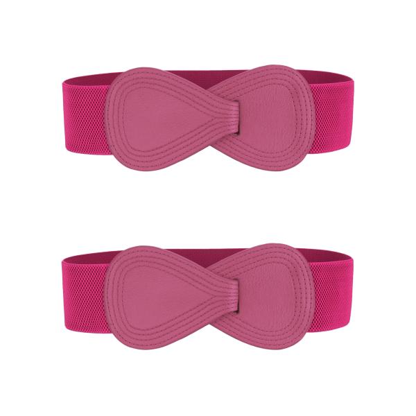 【本商品は海外出荷】お届けは通常20-30日を頂いております。素材: フェイクレザーとゴムバンド、細かいエッジステッチが施されており、柔らかく着心地が良いです。 2個、同じ色、同じサイズ、毎日の服装に簡単に合わせられます。色: 白、黄、ホッ...