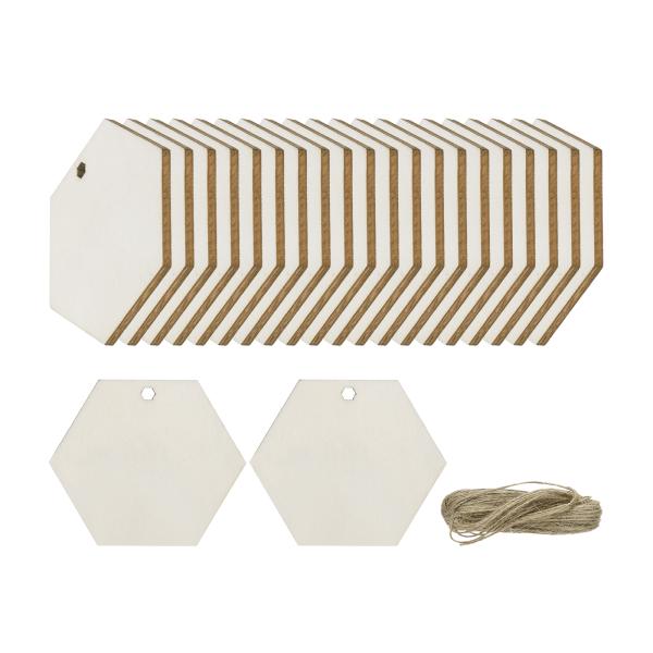 【本商品は海外出荷】お届けは通常20-30日を頂いております。数量と寸法: パッケージには、楕円形の空白の木製タグが36個含まれており、それぞれの寸法は5x6cm(L*W)、厚さは3mmで、カスタマイズやさまざまなクラフト目的のために設計さ...