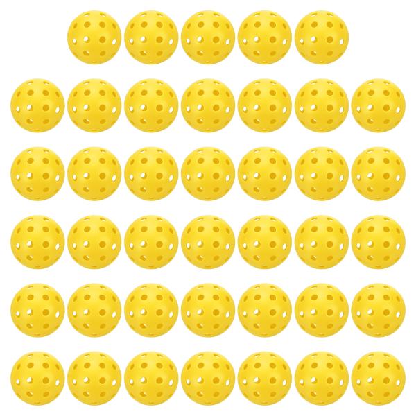 【本商品は海外出荷】お届けは通常20-30日を頂いております。耐久性のある素材:当社の屋外用ピックルボールボールは、優れた靭性、耐衝撃性、クッション性、打球感、弾力性に優れた厚手のPP素材で作られており、耐久性に優れています。精密技術:精密...