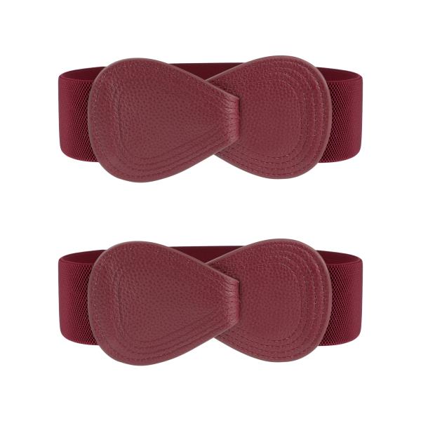 【本商品は海外出荷】お届けは通常20-30日を頂いております。素材: フェイクレザーとゴムバンド、細かいエッジステッチが施されており、柔らかく着心地が良いです。 2個、同じ色、同じサイズ、毎日の服装に簡単に合わせられます。色: 白、黄、ホッ...