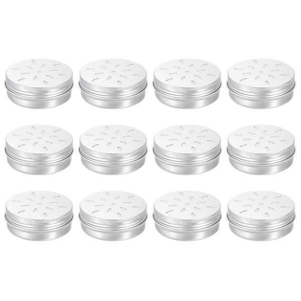 【本商品は海外出荷】お届けは通常20-30日を頂いております。サイズ - 高さ:26 mm、幅：68 mm、内径:68 mm、容量: 2oz/60ml、材質: アルミニウム、カラー：シルバー、12個 x 中空アルミ缶素材 - これらの中空ア...