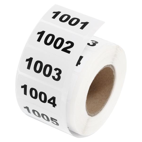 【本商品は海外出荷】お届けは通常20-30日を頂いております。[在庫番号ステッカー] ステッカーサイズは40x20mm / 1.6x0.8"（縦×横）で、1001-2000の在庫番号ステッカー1ロールが届きます[素材] 連番ラベルは耐久性が...