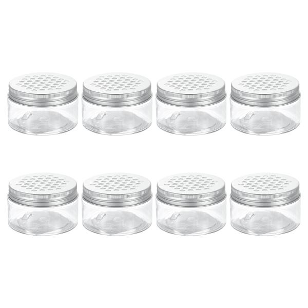 【本商品は海外出荷】お届けは通常20-30日を頂いております。サイズ-高さ：42mm/1.7インチ；幅：71mm/2.8インチ；内径：63mm/2.48インチ；容量：3.4oz/100ml；素材：PETアルミニウム；カラー：シルバー；8個x...