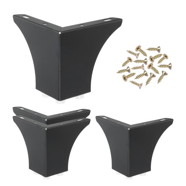 【本商品は海外出荷】お届けは通常20-30日を頂いております。耐久性のある素材：3.94インチの家具交換脚は耐久性のある鉄製で、強い耐荷重能力を提供し、変形せずにしっかりとした構造を確保します。表面は電気めっき処理されており、防水性があり、...