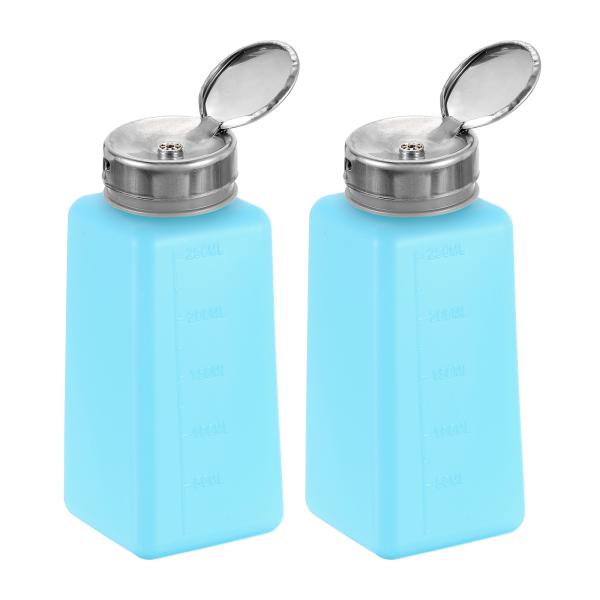 【本商品は海外出荷】お届けは通常20-30日を頂いております。サイズ - 250ml/8.8ozのアルコールディスペンサー（125x50mm/4.92"x1.97"(L*W)）は小さく、使いやすく持ち運びが簡単で、ボトルには液体溶剤の量を制...