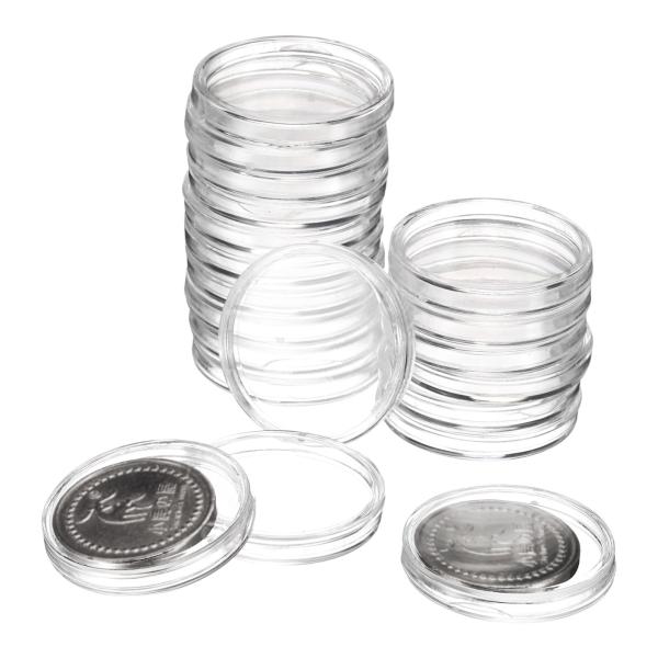 【本商品は海外出荷】お届けは通常20-30日を頂いております。透明プラスチックコインホルダー：20個のコインディスプレイホルダーが付属します。コインサイズに適しています：27mm。クリアホルダー外径：30.5mm。注意：購入前にコインのサイ...