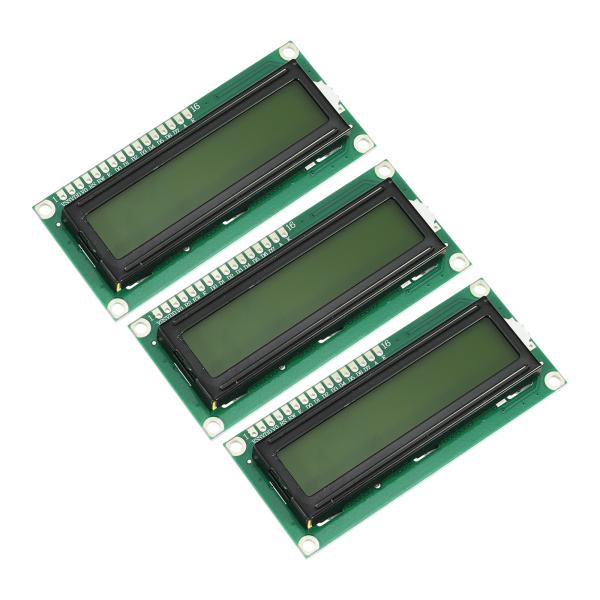 【本商品は海外出荷】お届けは通常20-30日を頂いております。1602 LCDディスプレイモジュールは、16文字2行を表示でき、合計32文字を表示でき、文字、数字、時計、湿度、温度などを表示するために広く使用されています。パッケージ内容：3...