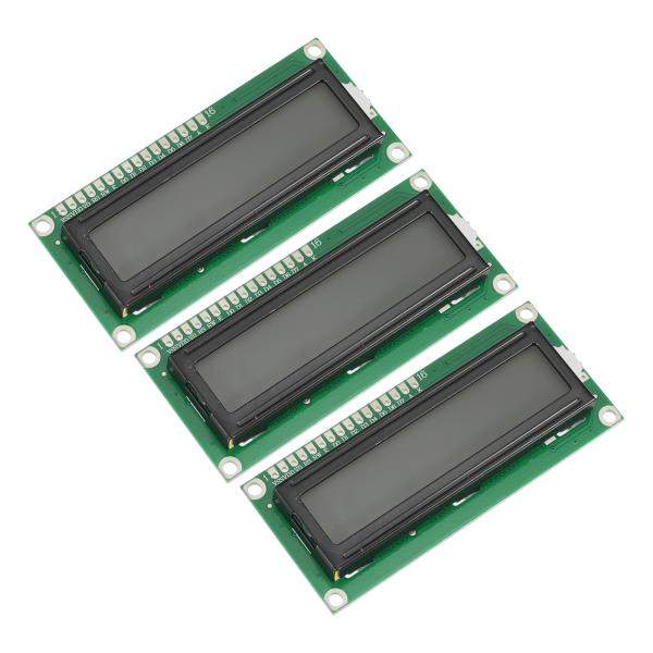 【本商品は海外出荷】お届けは通常20-30日を頂いております。1602 LCDディスプレイモジュールは、16文字2行を表示でき、合計32文字を表示でき、文字、数字、時計、湿度、温度などを表示するために広く使用されています。パッケージ内容：3...