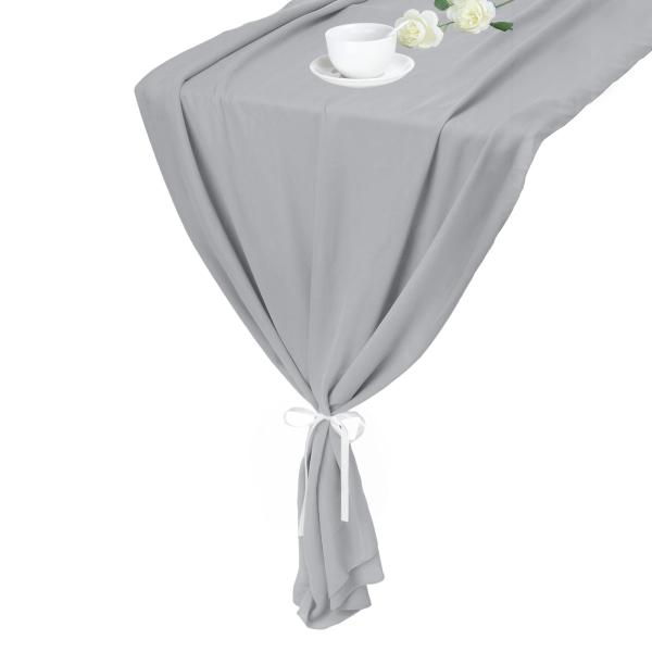 【本商品は海外出荷】お届けは通常20-30日を頂いております。質の高い素材: シフォン生地で作られたこのテーブルランナーは繊細で軽量な質感を持ち、優雅な流れを生み出し、テーブルセッティングの見栄えを効果的に引き立てます。優雅なデザイン: 繊...