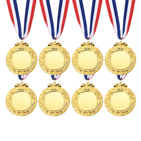 【本商品は海外出荷】お届けは通常20-30日を頂いております。カラー：金色；メダルサイズ：6.5 cm / 2.5"（直径）；梱包リスト：メダル賞8個利点：亜鉛合金素材で作られており、耐腐食性、酸化に強く、丈夫です。繊細なデザインで、表面は...
