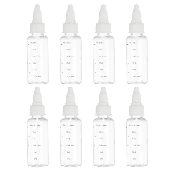 【本商品は海外出荷】お届けは通常20-30日を頂いております。仕様：カラー：透明（ボトル本体）；白（ボトルキャップ）；容量：30 ml/1.01OZ；サイズ：ボトル直径：28mm/1.1 インチ；素材：プラスチック；パッキングリスト：プラス...