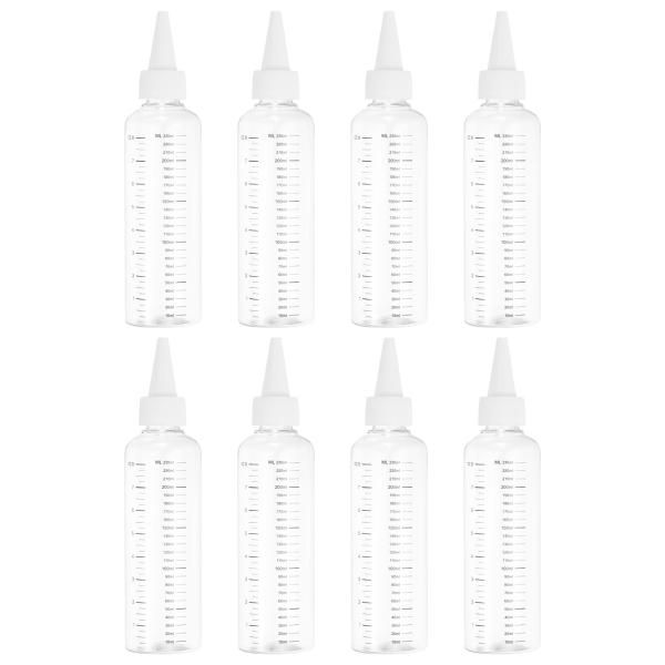 【本商品は海外出荷】お届けは通常20-30日を頂いております。仕様：カラー：透明（ボトル本体）；白（ボトルキャップ）；容量：230 ml/7.78オンス；サイズ：ボトル直径：50mm/1.97 インチ；素材：プラスチック；梱包リスト：プラス...