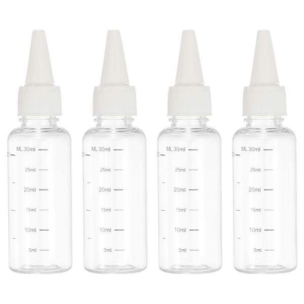 【本商品は海外出荷】お届けは通常20-30日を頂いております。仕様：カラー：透明（ボトル本体）；白（ボトルキャップ）；容量：30 ml/1.01オンス；サイズ：ボトル直径：28mm/1.1 インチ；素材：プラスチック；梱包リスト：プラスチッ...