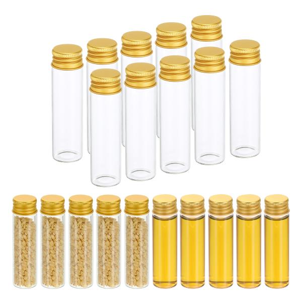 【本商品は海外出荷】お届けは通常20-30日を頂いております。容易な視認性：サンプルバイアルは良い品質の透明ガラスで作られており、内部に保管されている内容物を鮮明に確認できます。漏れ防止ストレージ：バイアルにはアルミ製の蓋、プラスチック製の...