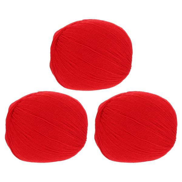 【本商品は海外出荷】お届けは通常20-30日を頂いております。[パッケージ&amp;サイズ] 素材: 100%純粋なウール; カラー： レッド; 重さ: 100g/3.52oz; 長さ: 280m/306yds; 直径: 2mm/0.08"...