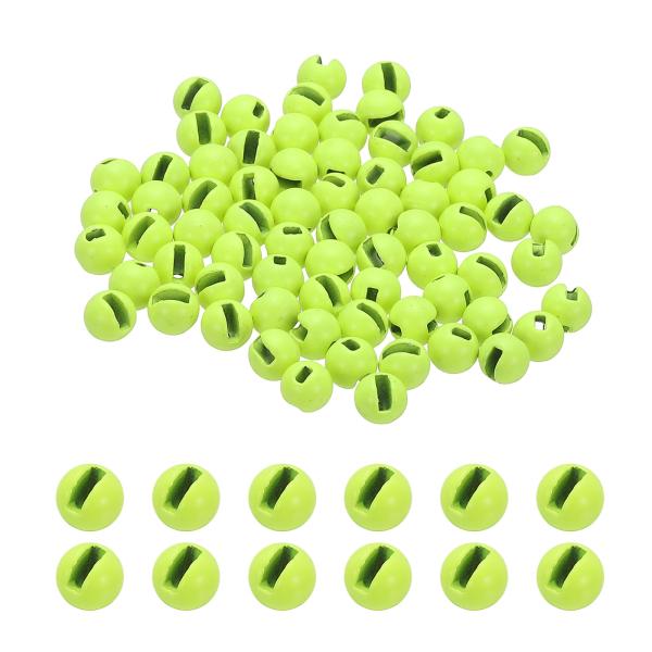 【本商品は海外出荷】お届けは通常20-30日を頂いております。仕様：カラー：緑；素材：タングステン合金；直径：6.4mm / 0.25インチ；梱包リスト：フライタイイング用タングステンスロットビーズ70個利点：1. 当社のフライタイイングビ...