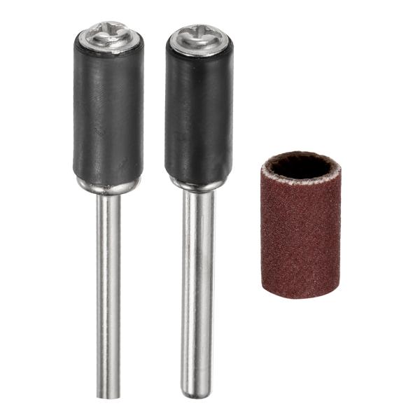 【本商品は海外出荷】お届けは通常20-30日を頂いております。サイズ - 1pcs 600グリット 1/4インチ（6.35mm）内径サンディングスリーブ 1/2インチの高さ、2pcs 1/10インチ、1/8インチのシャンクゴム1-1/2イン...