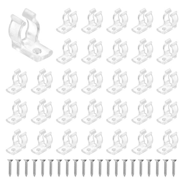 【本商品は海外出荷】お届けは通常20-30日を頂いております。これらのUクリップホルダーブ ラケットは、パティ オ、壁、作業台、または棚に7mmから9mmの丸LEDストリップまたはLED管ライトを安全にサポートするよう設計されています。家庭...