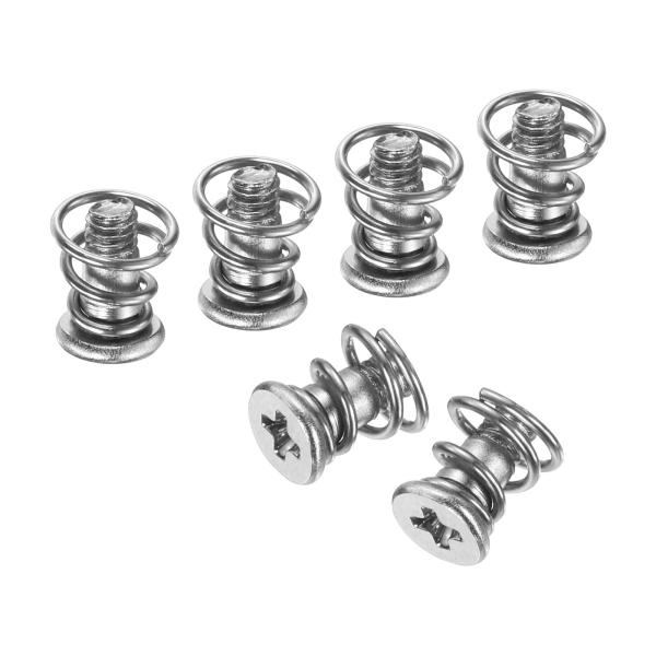 【本商品は海外出荷】お届けは通常20-30日を頂いております。サイズ: M2 x 6mm (全長: 6mm、ねじ長さ: 2mm、スプリング外径: 5.5mm); パッケージ内容: 10個 x GPUスプリングネジ素材: スプリングネジは炭素...