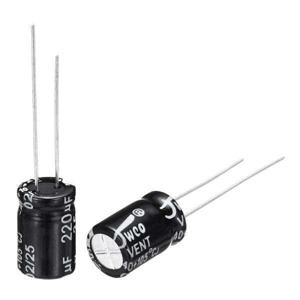 【本商品は海外出荷】お届けは通常20-30日を頂いております。アルミ電解コンデンサ220uF35V15個入り広い動作温度範囲-40℃〜+105℃容量許容差±20%外形サイズ8mm(径)x12mm(長)3.5mm穴間隔対応TVVCDスピーカー...