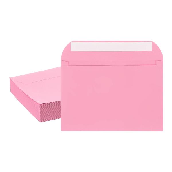 【本商品は海外出荷】お届けは通常20-30日を頂いております。カラー:ピンク;材質:紙;サイズ:20x14cm/7.87x5.51インチ;内容量:封筒50枚特徴:110GS Mの厚手カラー紙使用で中身を完全に保護。使い方:セルフシールフラッ...