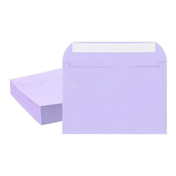 【本商品は海外出荷】お届けは通常20-30日を頂いております。カラー：ライトパープル;素材：紙;サイズ：20x14cm/7.87x5.51インチ;パッキングリスト：封筒50枚特徴：厚手の110GS Mカラーペーパーを使用しており、中身を完全...