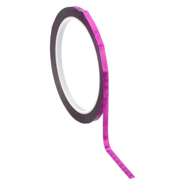 【本商品は海外出荷】お届けは通常20-30日を頂いております。カラー：パープル；素材：ポリエステル；幅：5 mm / 3/16インチ；長さ：50メートル / 55ヤードホログラムテープ - これらのメッキテープはポリエステル素材から作られて...