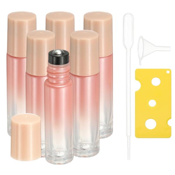 【本商品は海外出荷】お届けは通常20-30日を頂いております。パッケージ内容・サイズ: ガラス製アロマオイルローラーボトル5個、ボトルオープナー1個、ファンネル1個、ストロー1本が含まれます。ボトルサイズは8.6 x 2 cm/3.4 x ...