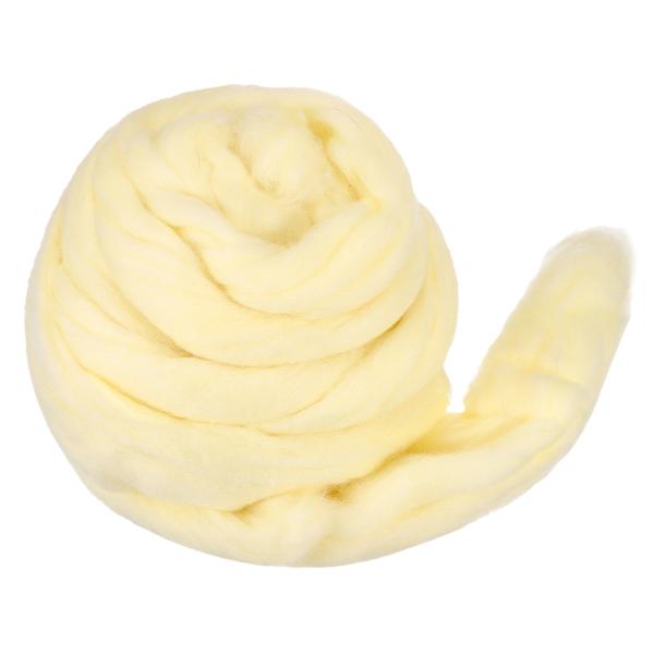 【本商品は海外出荷】お届けは通常20-30日を頂いております。このウールロービング糸は柔らかく非常に形状変化がしやすく、ニードルフェルティング、ウェットフェルティング、紡績、編み物、織りなどのさまざまなクラフトに適しています。毛布、人形、そ...