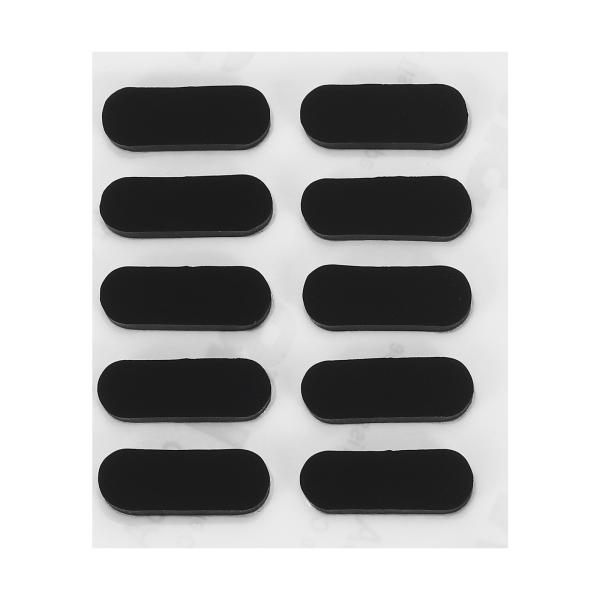 【本商品は海外出荷】お届けは通常20-30日を頂いております。色：黒；サイズ：14×5×1.5mm/0.6×0.2×0.1インチ（長さ×幅×高さ）；内容量：10個×ノートパソコン用ゴム足特徴：これらのゴム滑り止めパッドは緩み防止設計で、衝撃...