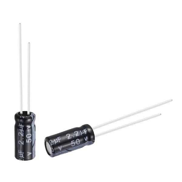 【本商品は海外出荷】お届けは通常20-30日を頂いております。アルミ電解コンデンサ 2.2uF 50V 50個入り広動作温度範囲:-40℃〜+105℃; 容量許容差:±20%外形寸法:5×11mm/0.2×0.43インチ(幅×高さ)TV、V...