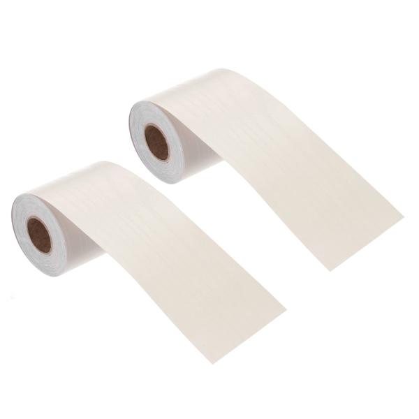 【本商品は海外出荷】お届けは通常20-30日を頂いております。簡単施工-粘着シート式で剥がして貼るだけ。厚手無臭PVC製で耐熱性あり、屋内用に安全サイズ：長さ10m/幅5cm/ホワイト、内容量：2ロール入り防水・耐久性-強化PVC素材は湿気...