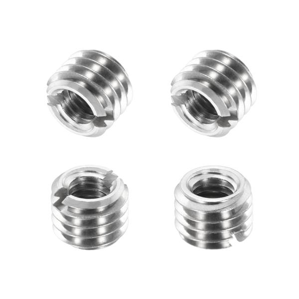 【本商品は海外出荷】お届けは通常20-30日を頂いております。仕様：内径M5x0.8 外径M8x1.25 長さ4mm、材質：316ステンレス鋼、インサート縮小ナット x 4個。硬くて耐摩耗性: これらの縮小ナットは優れた品質の316ステンレ...