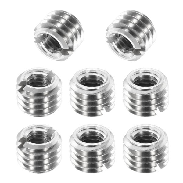 【本商品は海外出荷】お届けは通常20-30日を頂いております。仕様：内径M5x0.8 外径M8x1.25 長さ5mm、材質：316ステンレス鋼、インサート縮小ナット x 8個。硬くて耐摩耗性: これらの縮小ナットは優れた品質の316ステンレ...