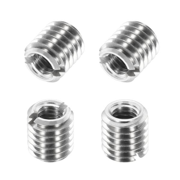 【本商品は海外出荷】お届けは通常20-30日を頂いております。仕様：内径M5x0.8 外径M8x1.25 長さ8mm、材質：316ステンレス鋼、インサート縮小ナット x 4個。硬くて耐摩耗性: これらの縮小ナットは優れた品質の316ステンレ...