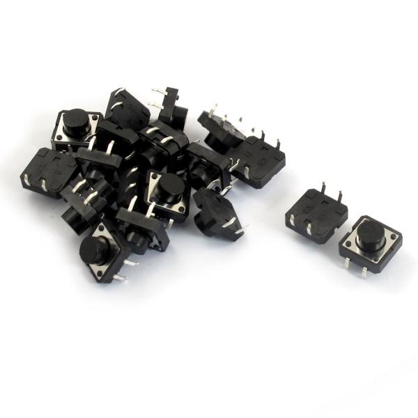 【本商品は海外出荷】お届けは通常20-30日を頂いております。商品名：タクトスイッチアクションタイプ：モーメンタリースイッチサイズ：12 x 12 x 7mm（W * L * H）;ピン間隔：12 x 5mm材質：プラスチック、金属、電気部...