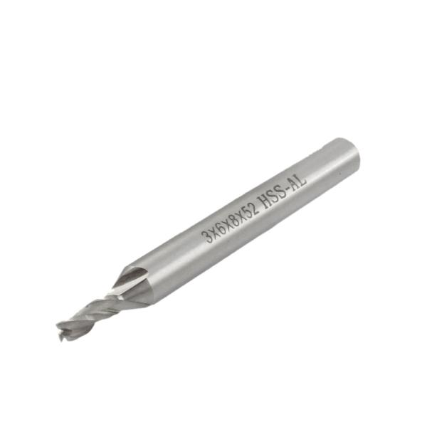 【本商品は海外出荷】お届けは通常20-30日を頂いております。商品名 : エンドミル;マテリアル : HSS-ALカラー: グレー;カッティングの直径 : 3mmカッティングの深さ : 8mm ;シャンク径: 6mmタートル長さ : 52m...