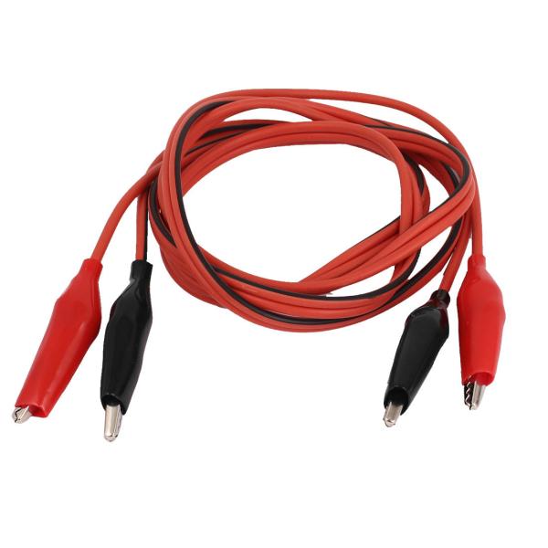 【本商品は海外出荷】お届けは通常20-30日を頂いております。生産国:中国;材質: メタル,ソフトシリコーン;純重量:28gメインカラー:ブラック,レッド全長: 104cmワニ口クリップの開き幅(最大): 7mm