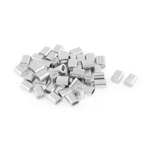 【本商品は海外出荷】お届けは通常20-30日を頂いております。主な材質：アルミニウム;パッケージ内容：50（+/-2％）×ワイヤーロープアルミスリーブ商品名：ワイヤーロープアルミスリーブ重量：16グラムメインカラー：シルバートーン全体のサイ...